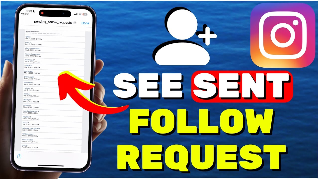 How to See Sent Follow Requests on Instagram - YouTube