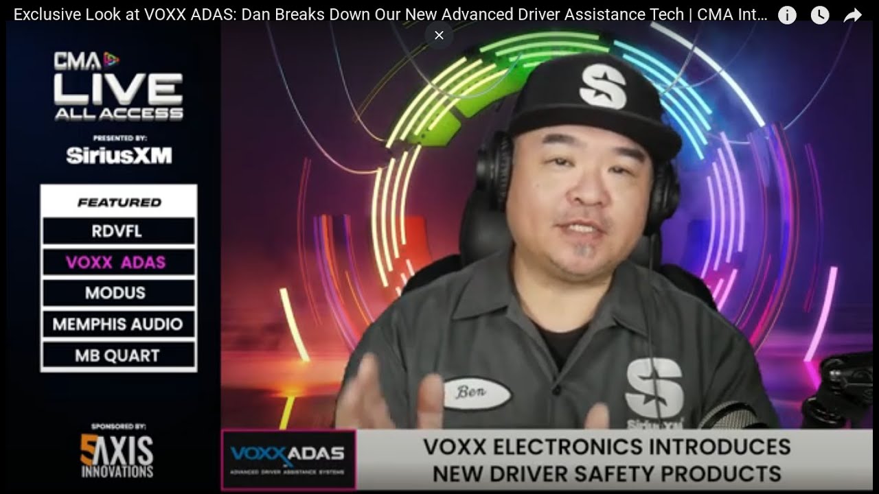 Exclusive Look at VOXX ADAS: Dan Breaks Down Our New Advanced Driver Assistance Tech | CMA ...