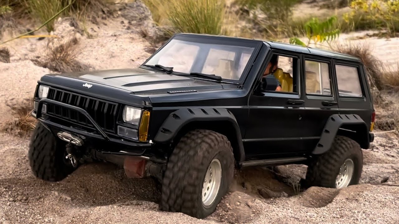 1/10 Scale RC Jeep Cherokee XJ | Offroading Adventure - YouTube