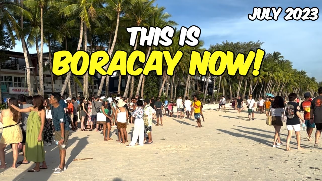 SUNNY Boracay in July! Walk from Station 1 to 3! 🇵🇭 (July 01, 2023 ...