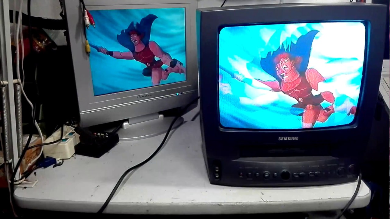 Test combo Tv VCR - YouTube