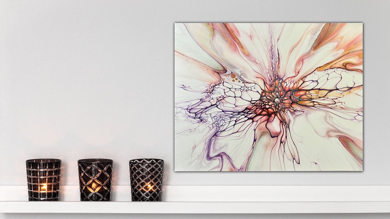 105 Fantabulous Single Bloom! Beautiful Center! Fluid art~fluid ...