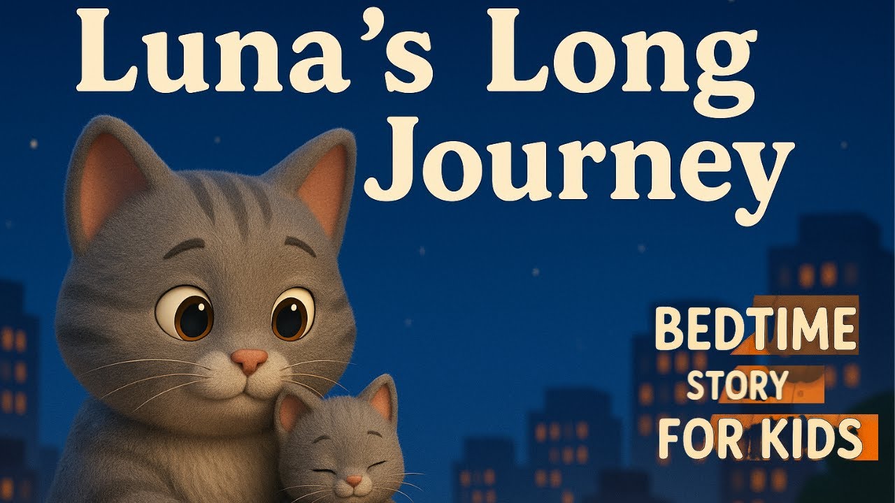 Luna the Cat’s Big City Adventure | Bedtime Story for Kids | Cat ...
