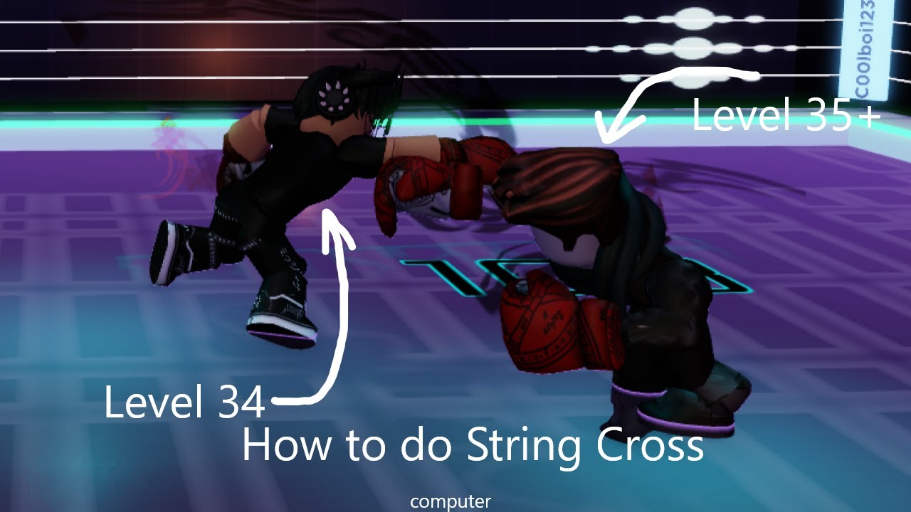 How to do String Cross (Boxing League Computer) - YouTube