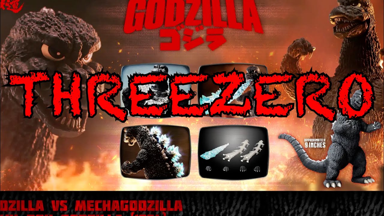 threezero GODZILLA VS MECHAGODZILLA KAIJU-DOU Godzilla (1974) - YouTube