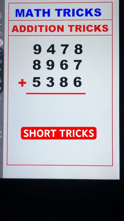 VICTORY ANTHEM || Math Addition Tricks Shorttricks #trending #mathstricks #additiontricks # ...