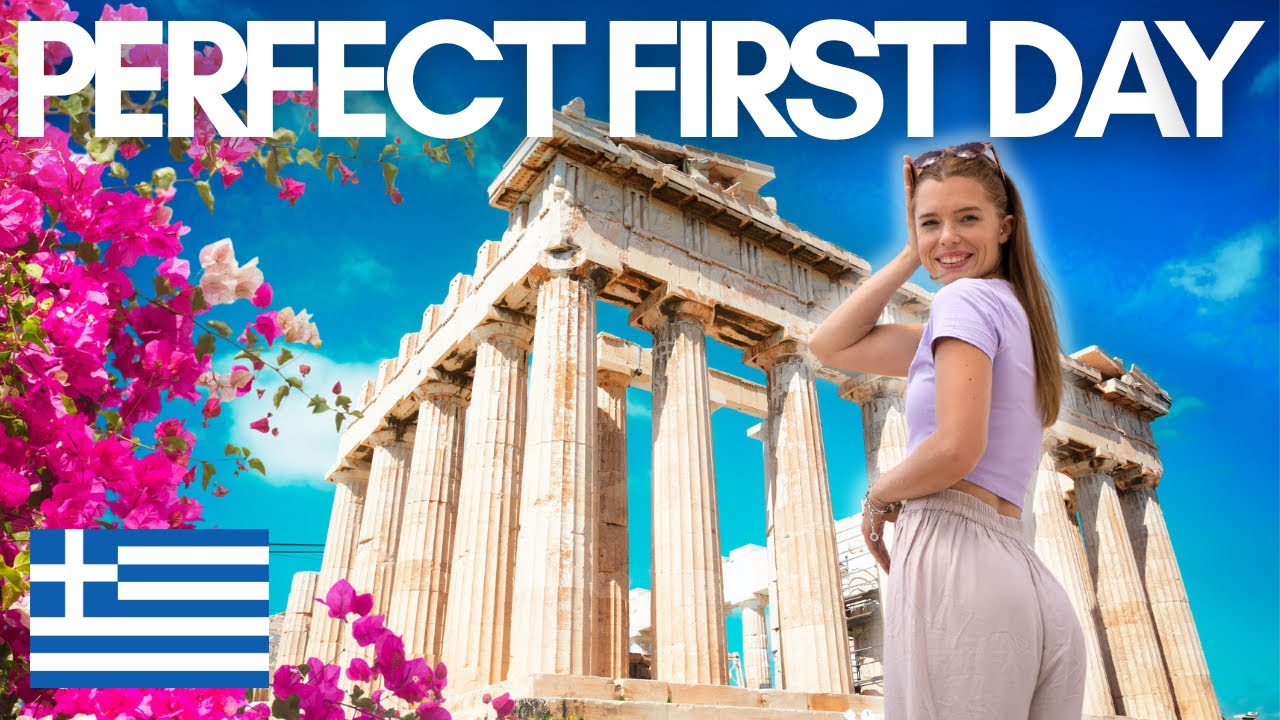 How to have the PERFECT FIRST DAY in Greece😍🇬🇷 Eating iconic GREEK FOOD ...