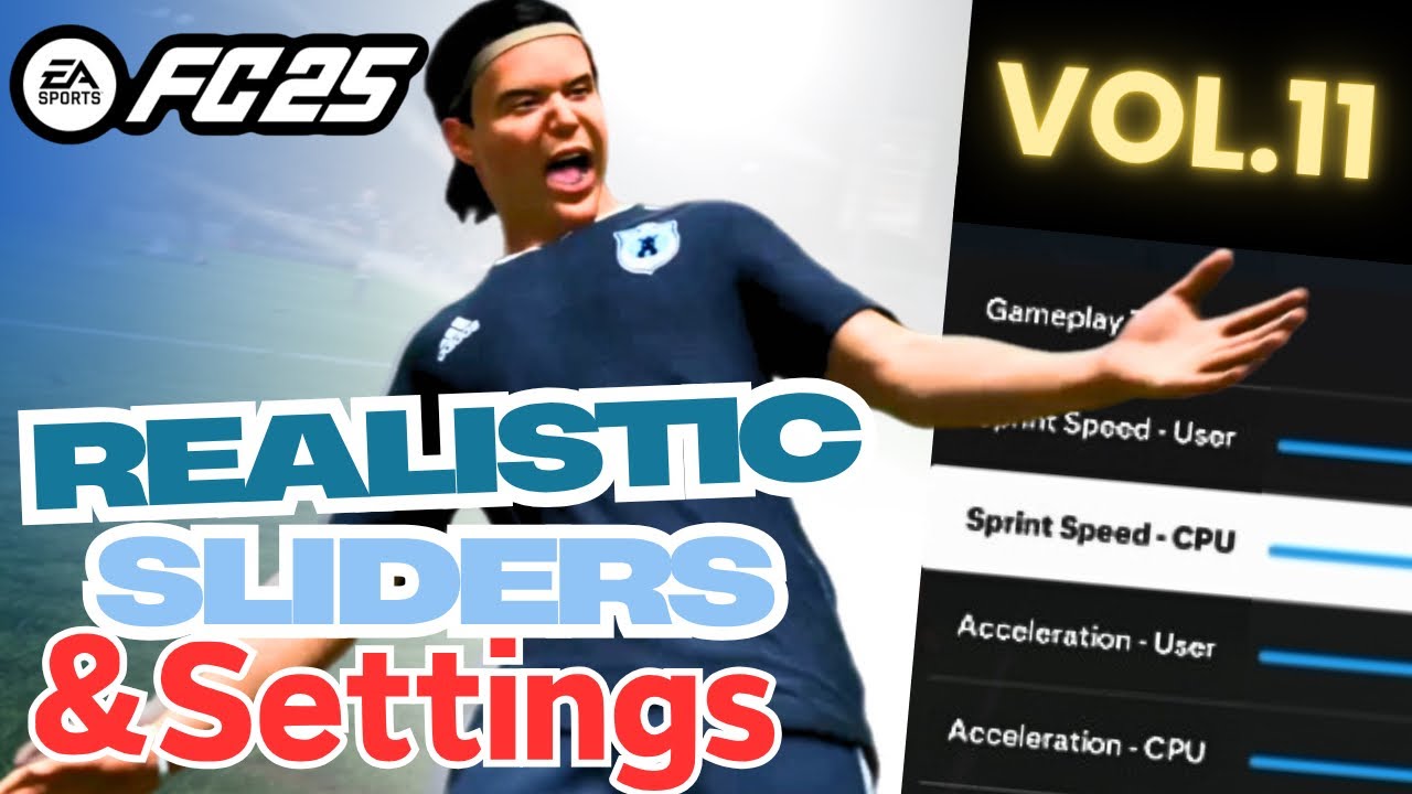 NEW realistic SLIDERS AND SETTINGS FOR FC25! (June 11th) - YouTube