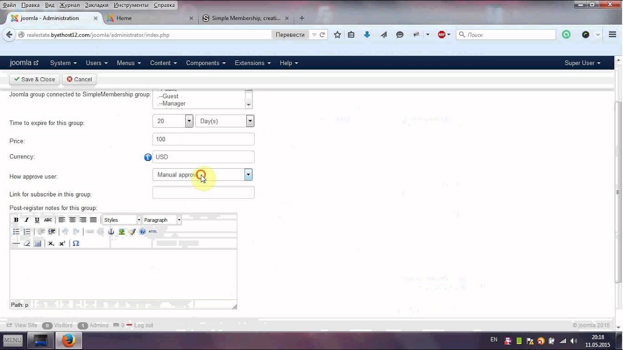 How create new subscription group in OS Simple Membership - YouTube