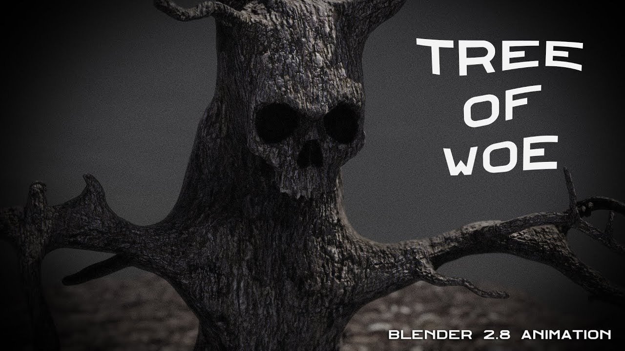 Tree Of Woe | Blender 3d Animation | Spooky Trippy Video - YouTube
