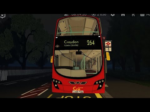 Roblox Croydon driving Go Ahead London WVN20 LK59FDN on bus route 264 ...