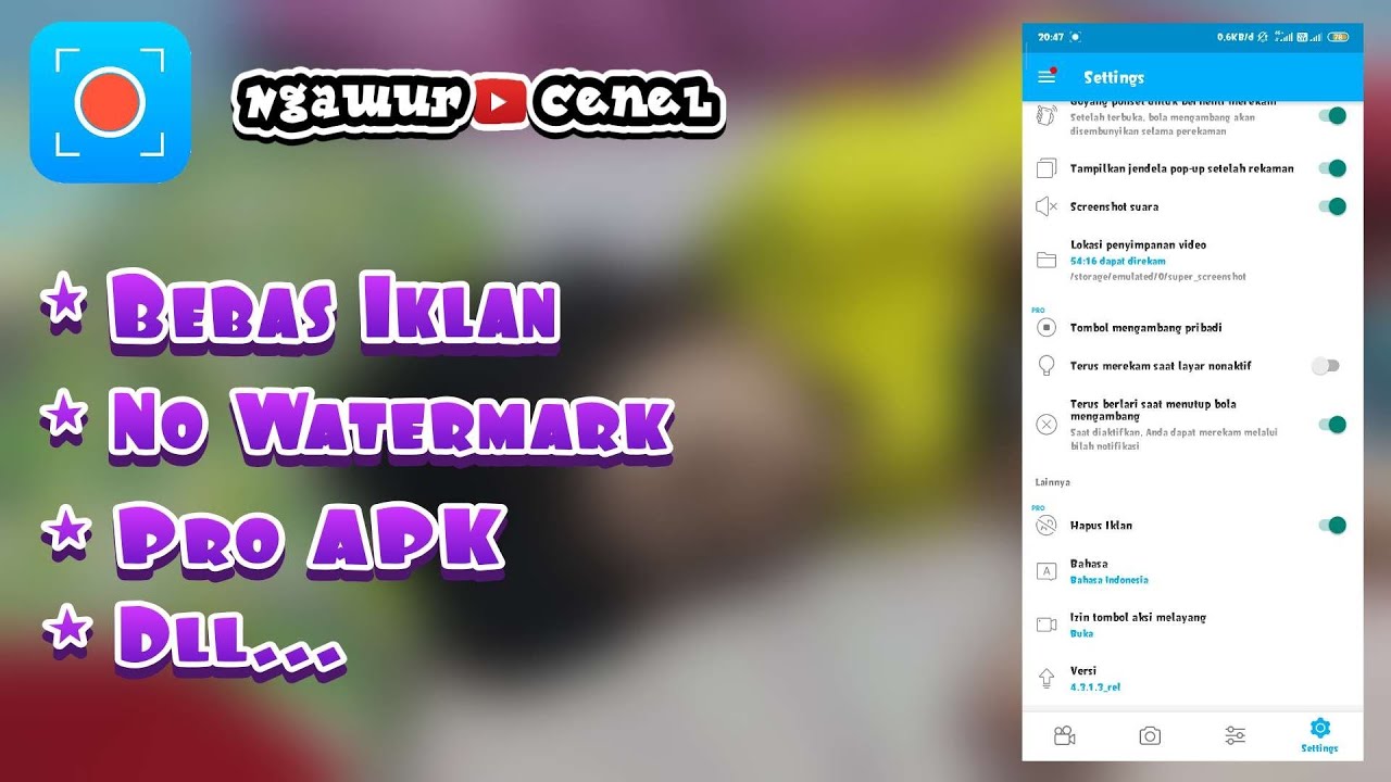 Super Screen Recorder Pro Apk - YouTube