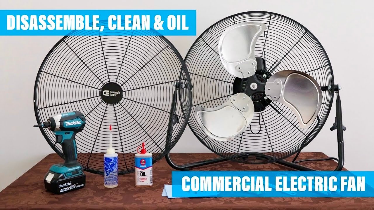 Disassemble, Clean & Oil a Commercial Electric Floor Fan (HDX ...