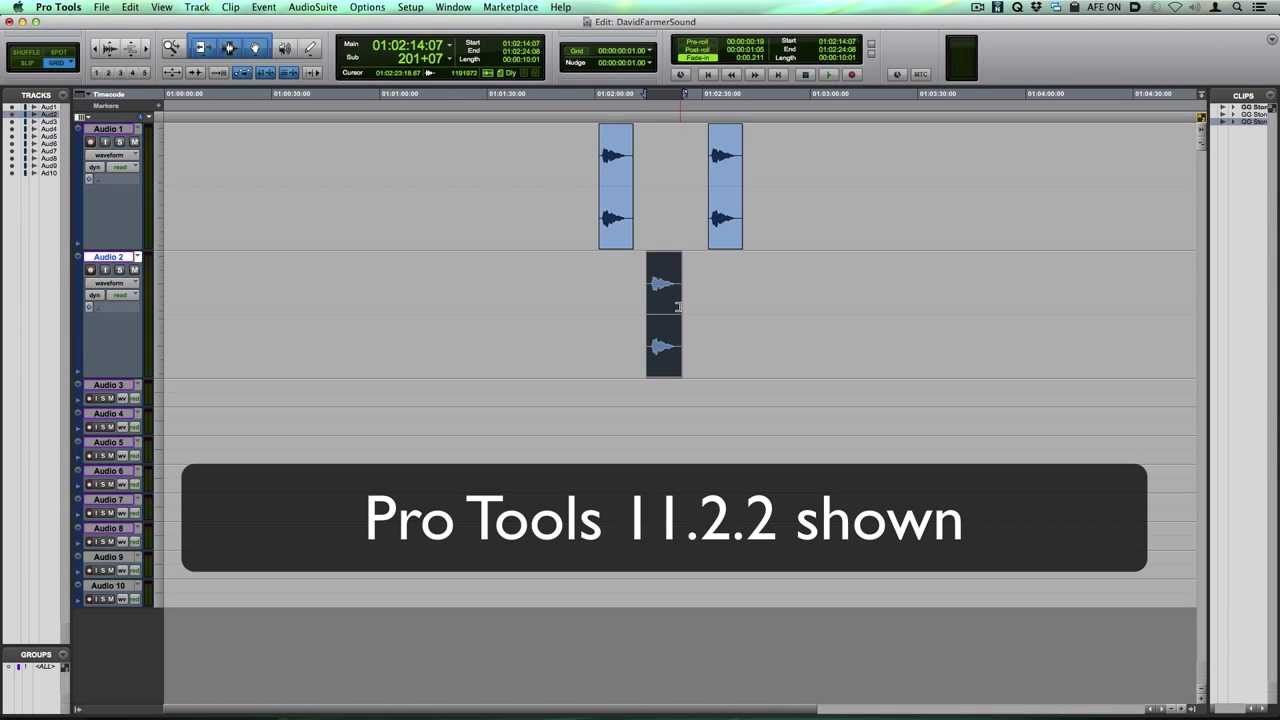 Pro Tools Quick Tip - Extend clip boundaries to show underlying audio - YouTube