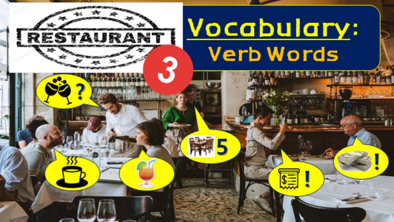 Restaurant Vocabulary Part 3 Verbs - YouTube