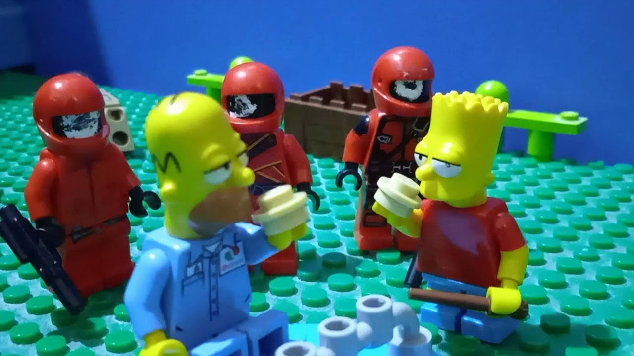Lego Simpsons animation Squid game parody EP.2 "Honeycomb" - YouTube