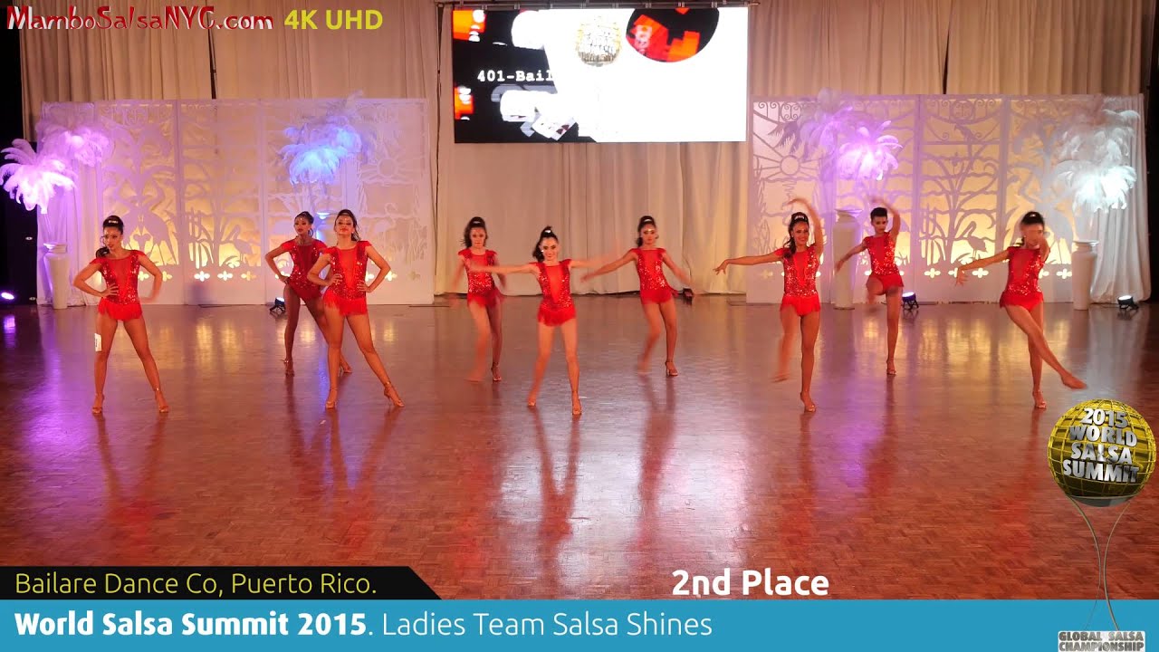 WSS15 Feb7. Ladies Team Salsa Shines 2nd Place Bailare Dance Co, Puerto ...