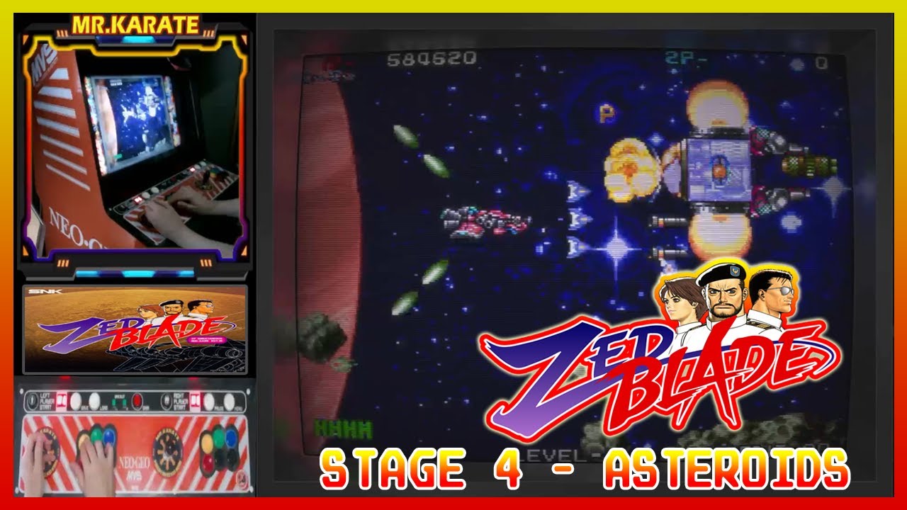 Arcade Zed Blade : Stage 4 - Asteroids - YouTube