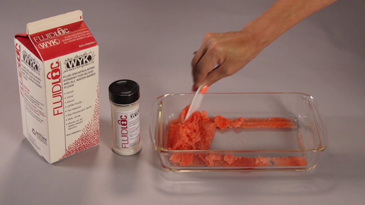 WYK FluidLoc Liquid Encapsulation Sorbent - YouTube