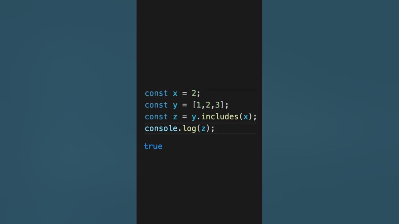 How To Check If An Array Includes A Certain Value Javascript Coding Youtube