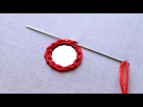 Hand Embroidery | Easy Mirror Work Stitch - Mirror Work Embroidery