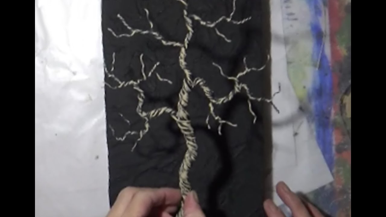 Mixed Media Tree Art PAINTED WIRE TREE Part 2 of 3 - YouTube