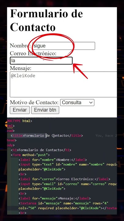 Crear un Formulario con HTML - YouTube