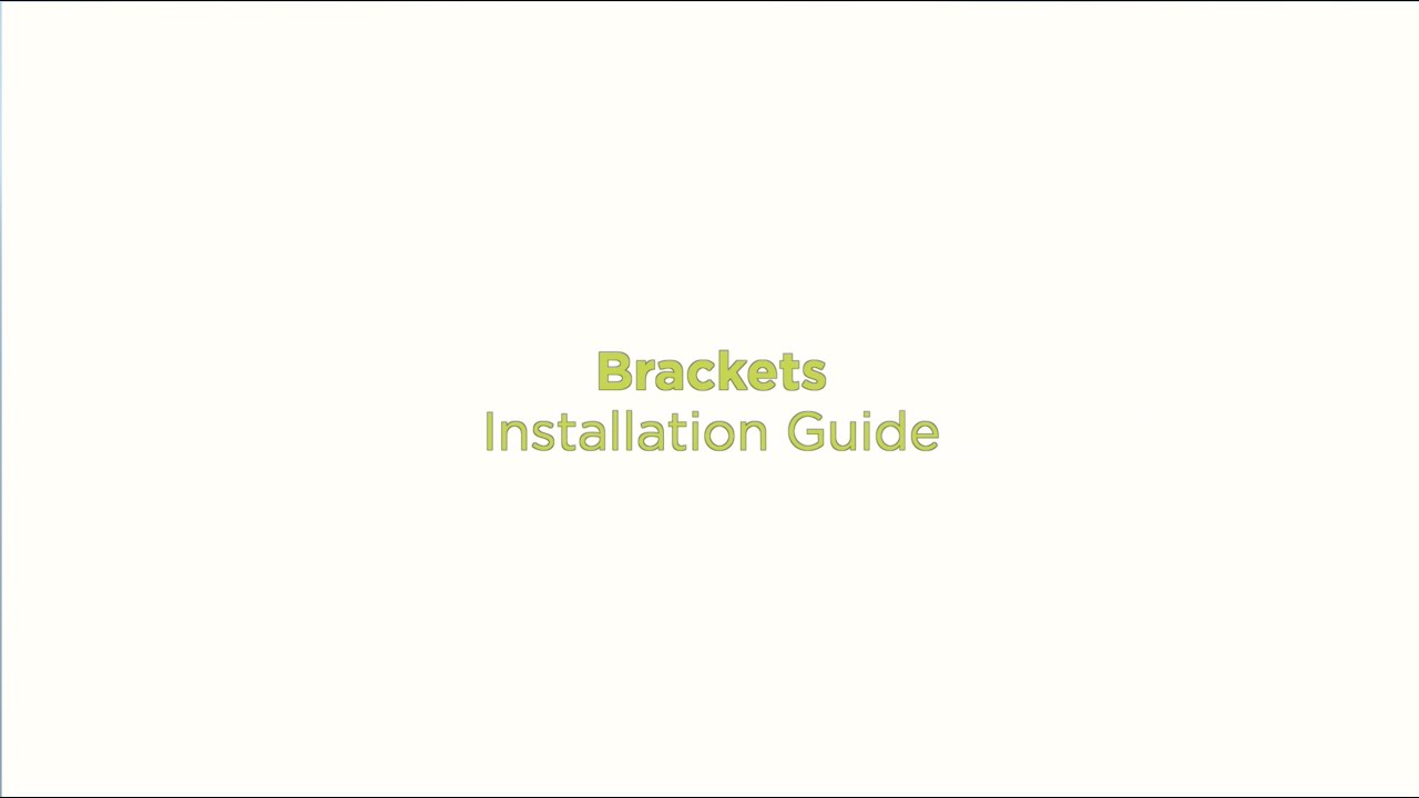 Bracket Installation Guide - YouTube