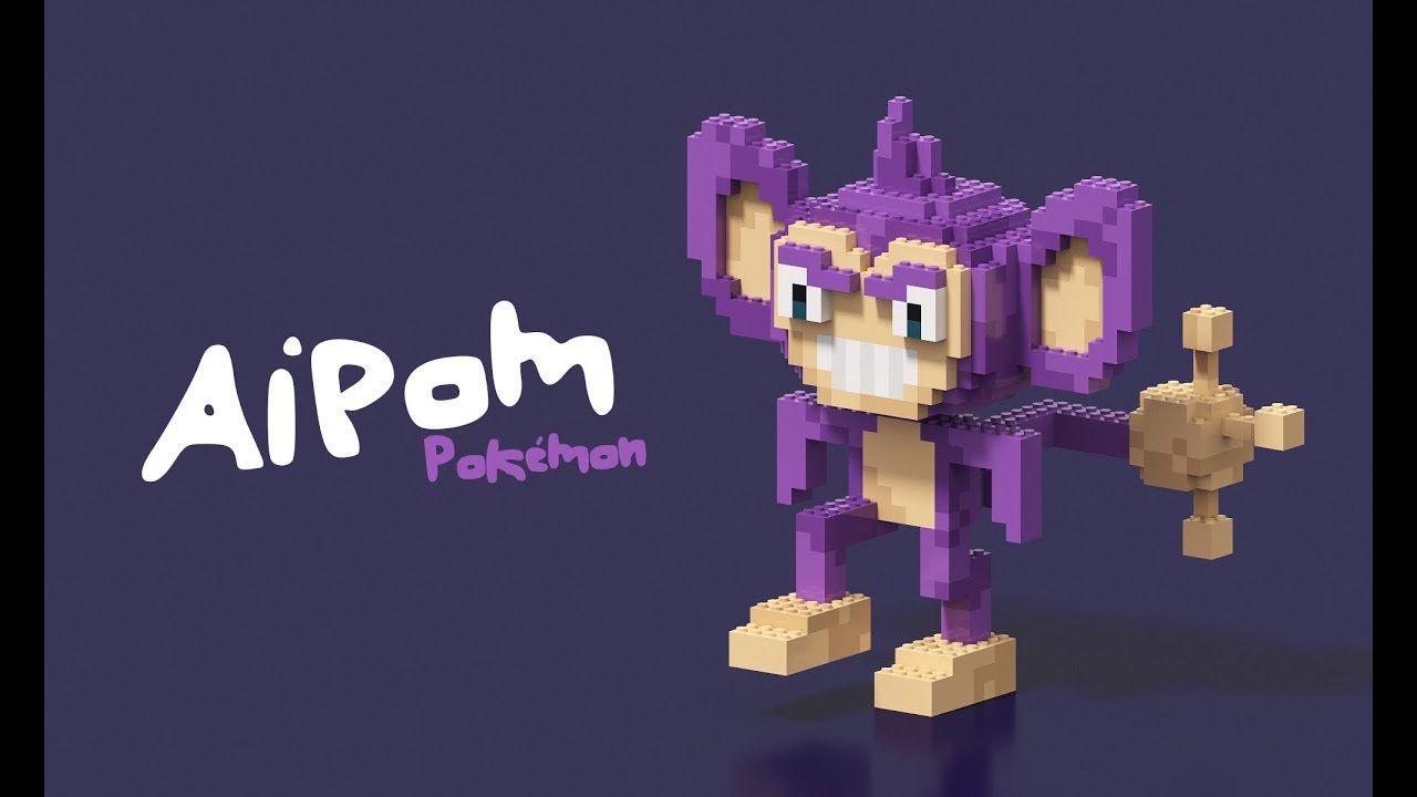 Aipom - Lego Pokémon - YouTube
