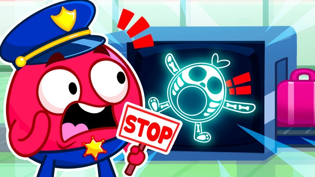 WOW! X-Ray Baby In The Airport Tale | Skeleton + Funny Kids Stories 💜🍒🫐 ...