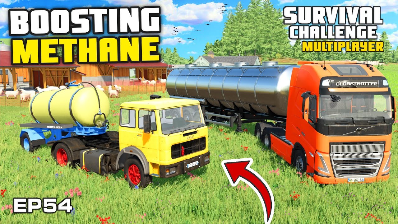 BOOSTING METHANE BEFORE THE END | Survival Challenge Multiplayer | FS22 ...