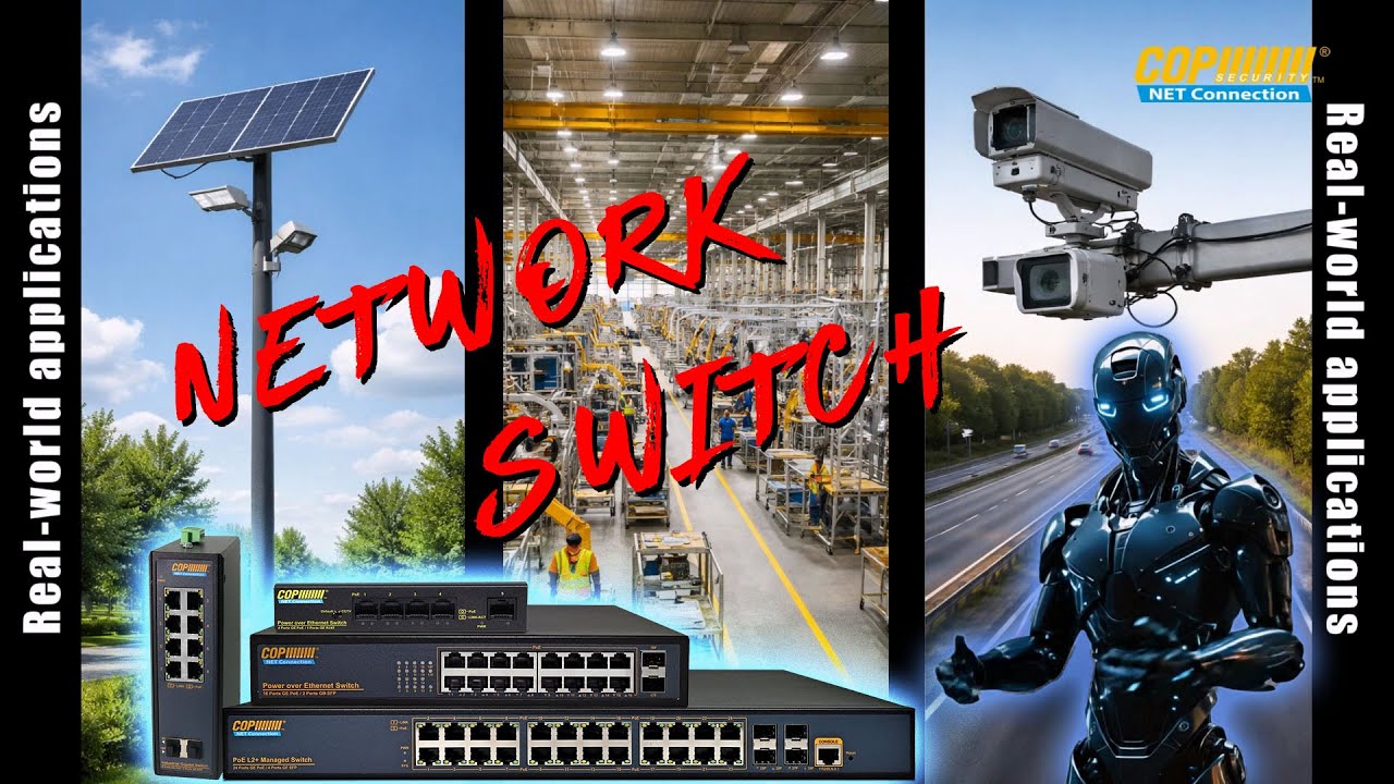 4 / 8 / 16 / 24ch NETWORK SWITCH from COP Security - YouTube