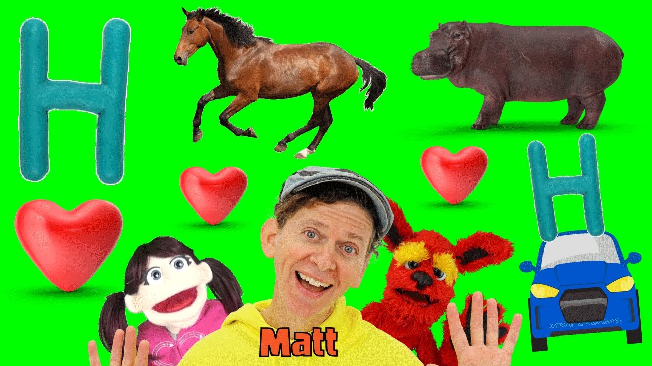 Letter H Song | Learn the Alphabet with Matt | What Starts with H ...