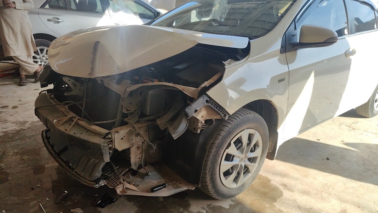 Toyota Corolla Front Accident Repair - YouTube