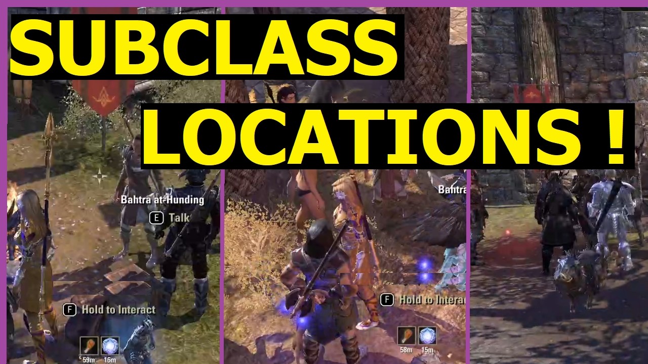 ESO - Subclass NPC Locations!!! (All 3 Zones) Elder Scrolls Online - YouTube