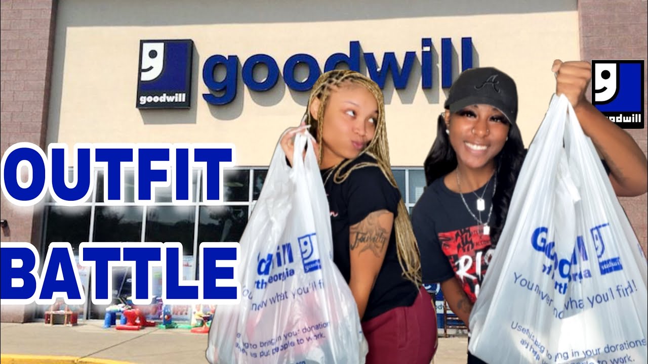 THRIFT STORE CHALLENGE DRESSED EACHOTHER WITH GOODWILL CLOTHING ONLY ...