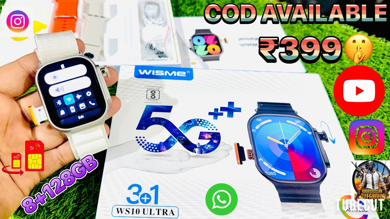 Ws10 Ultra 5G Android Smartwatch | Drop ₹399 And Book ₹399 🤯 Advance ...