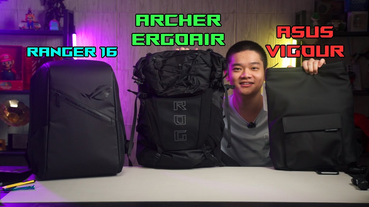 Unboxing & review - ROG Ranger 16, ROG Archer ErgoAir; ASUS Vigour ...