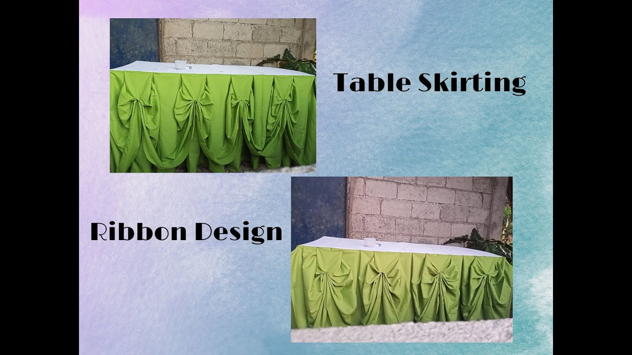 TABLE SKIRTING ( Ribbon Design) - YouTube