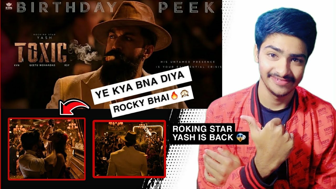 Toxic Birthday Peek Reaction| Rocking Star Yash is back 🔥🙈 | F.A ...