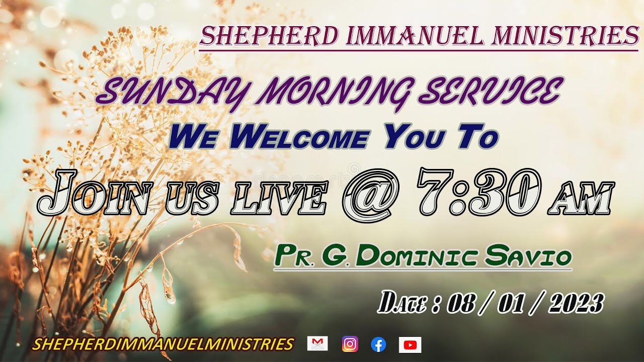 SIM - 1'st Week of January - Sunday Morning Service - 08/01/2023 - YouTube