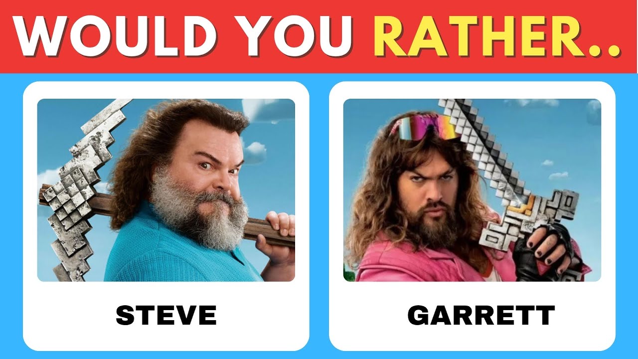 Would You Rather - Minecraft Movie 2025 🧟🐔⛏️💥 Minecraft Movie Quiz ...