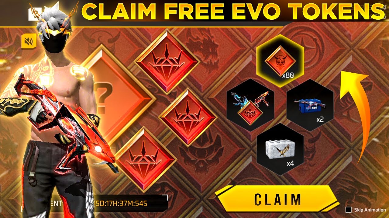 Free Evo Token Special Event Free Fire | Free Evo Upgrading Tokens | 80 ...