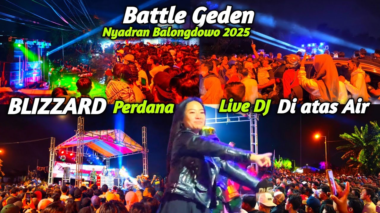 Pertama kalinya BLIZZARD live DJ di atas Air..penonton membludak battle ...