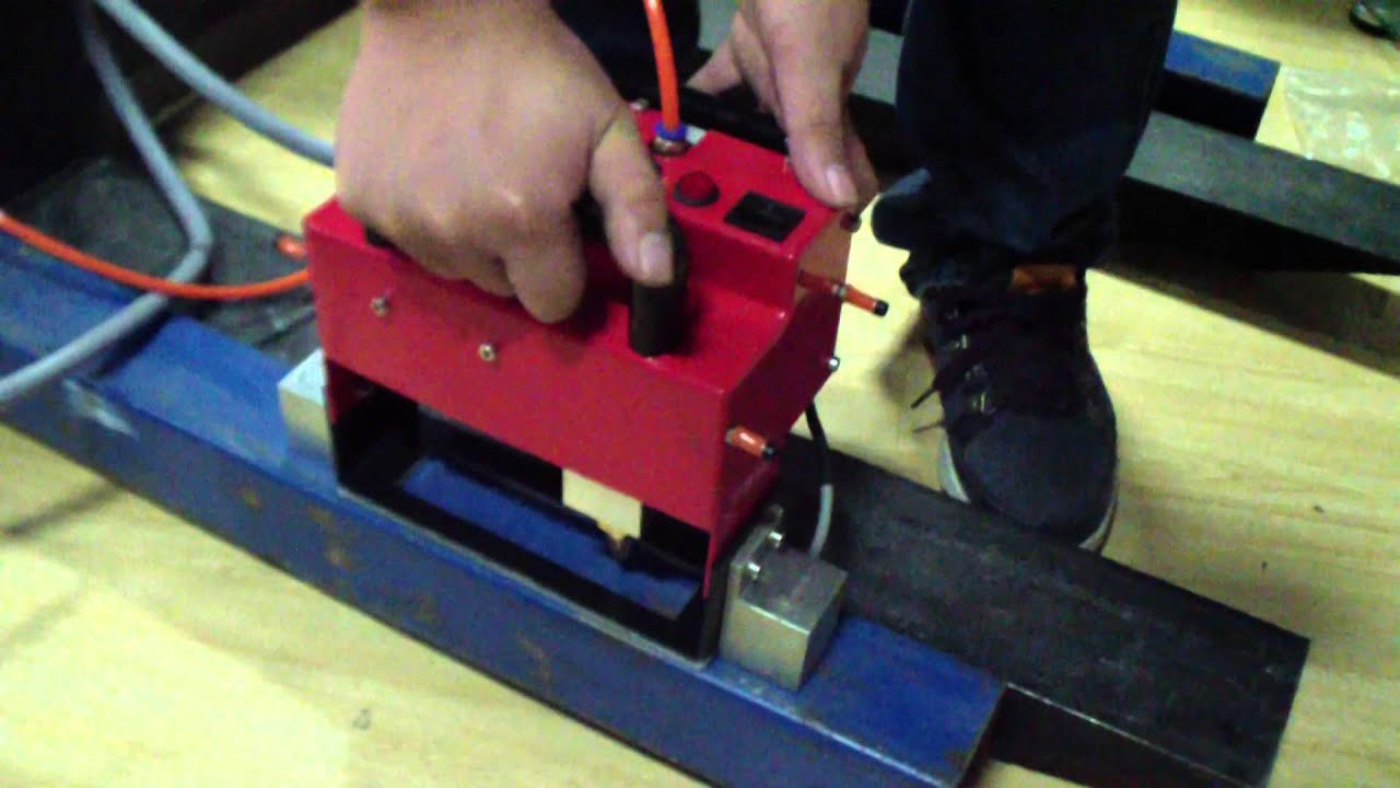 Moveable Portable Pneumatic Electric dot peen pin marking machine with ...