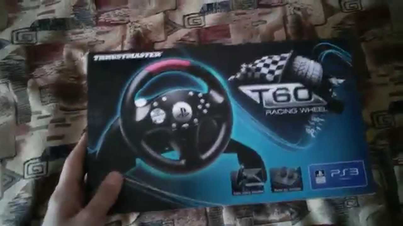 Распаковка Thrustmaster T60 Racing Wheel PS3 - YouTube