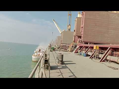 Cement Clinker Discharge in Chittagong Outer Anchorage. - YouTube