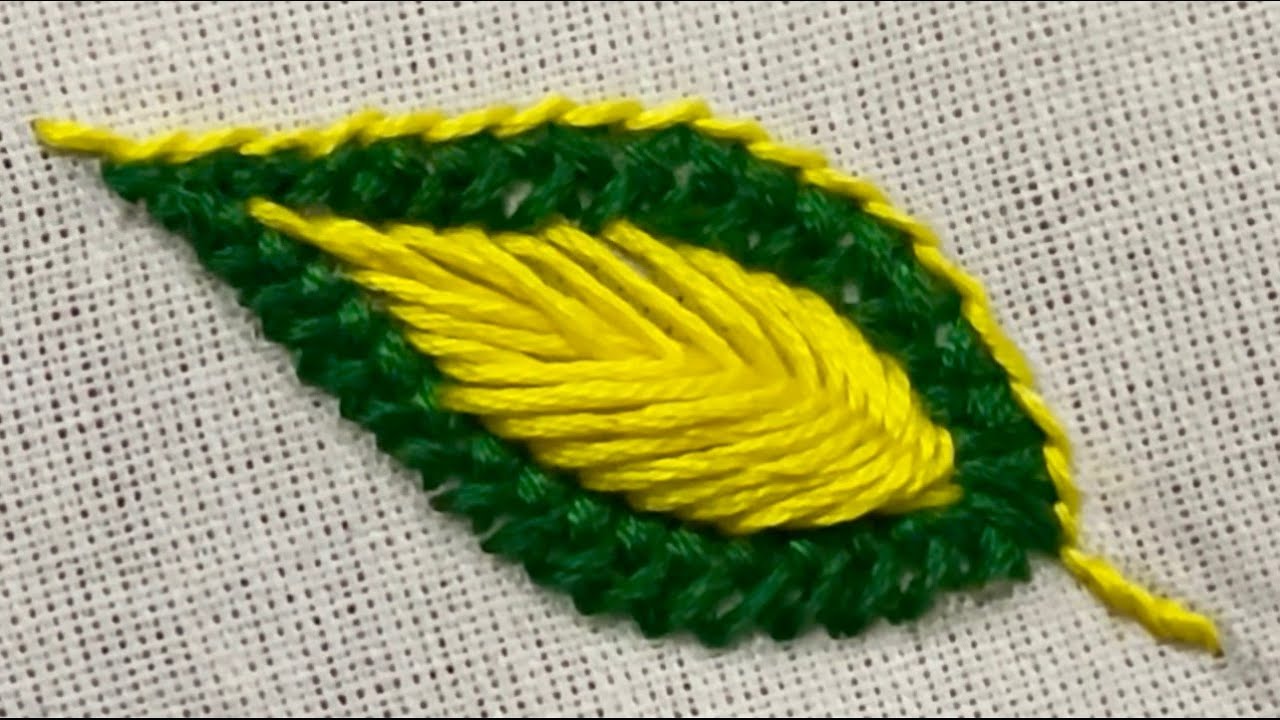 Unlock Stunning Leaf Designs: Chain Stitch Embroidery for Beginners ...