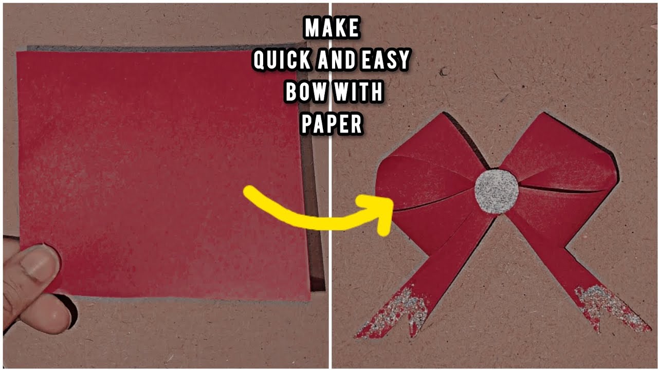 How To Make Quick and Easy Bow || Step by Step Tutorial || Bow with ...
