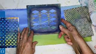 HOW TO CREATE GARDEN FLAGS USING ACRYLICS AND STENCILS ON FABRIC